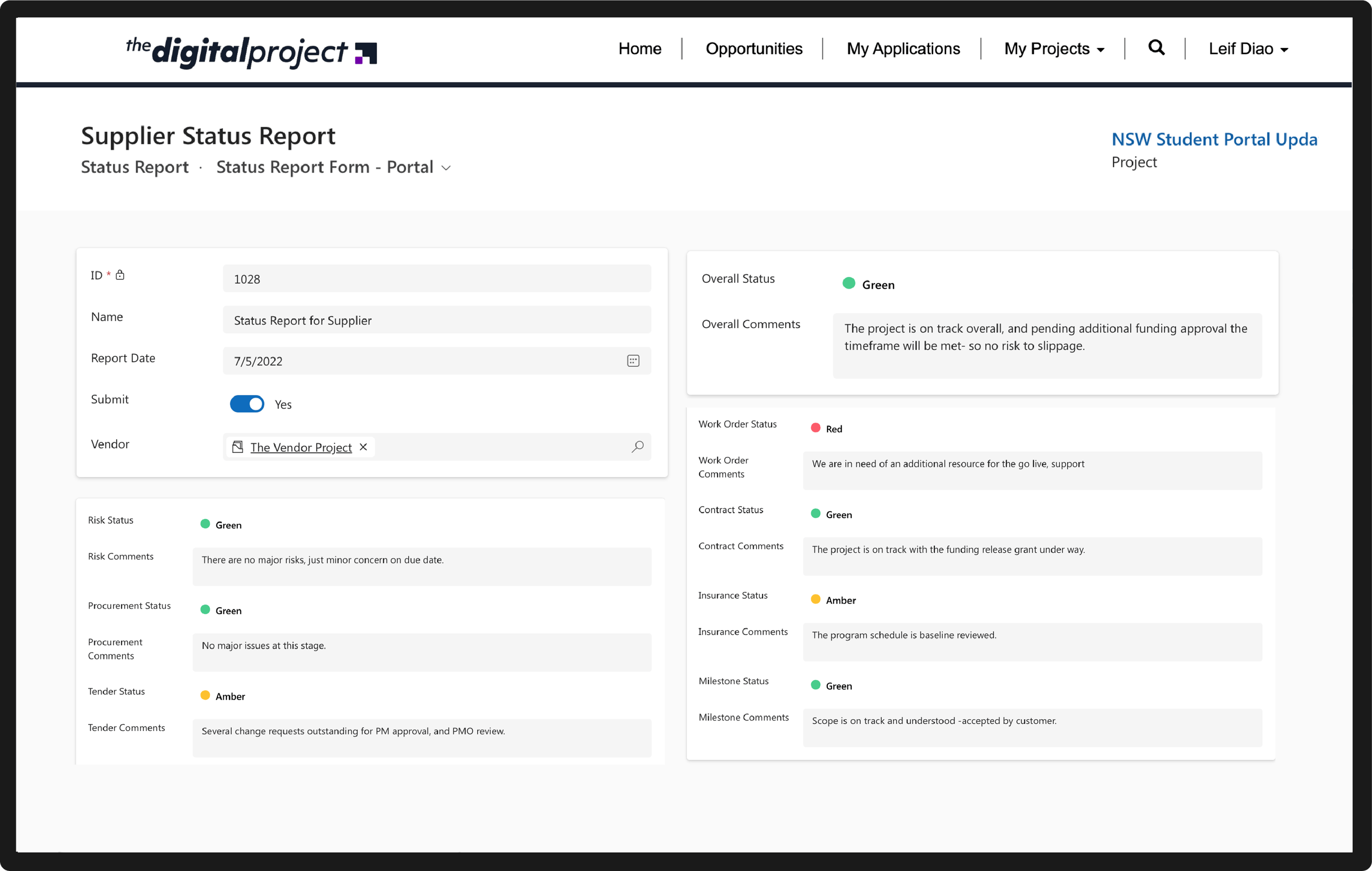 The Digital Project | Supplier Hub