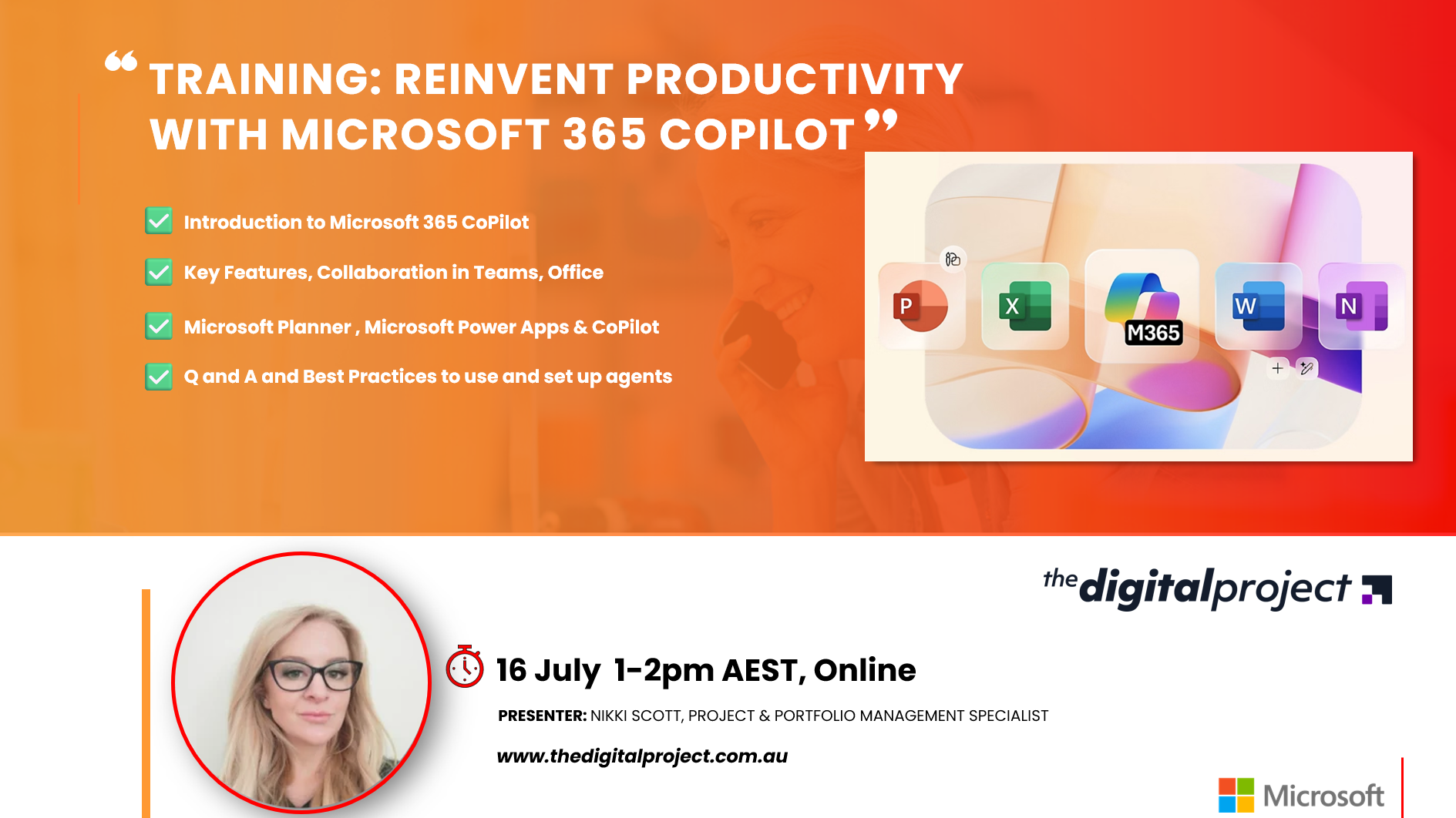 Training Register: Reinvent Productivity with Microsoft 365 CoPilot